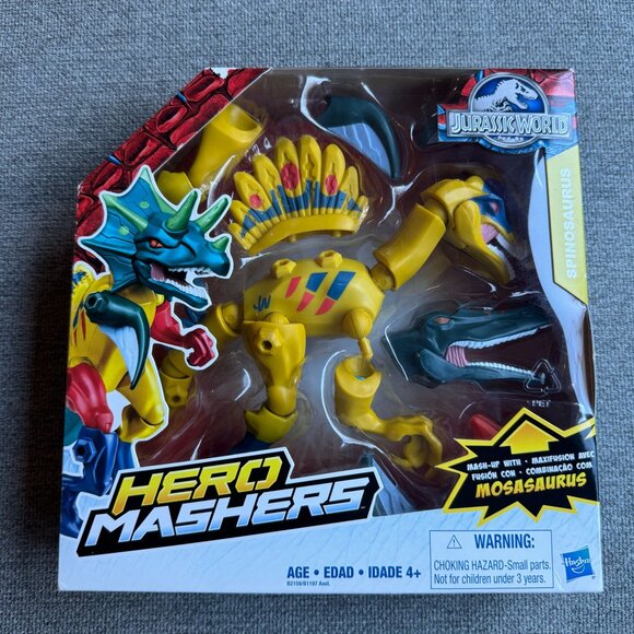 Jurassic World | Toys | Jurassic World 25 Hero Mashers Spinosaurus ...